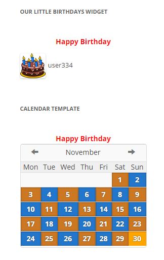 WordPress Birthdays Widget Plugin | Codescar